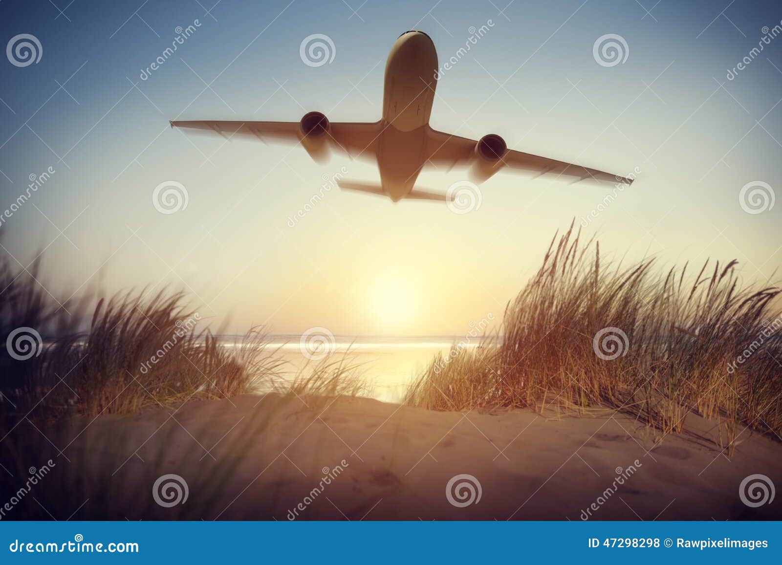 Airplane Travel Destination Outdoors Concept Stock Photo - Image of ...