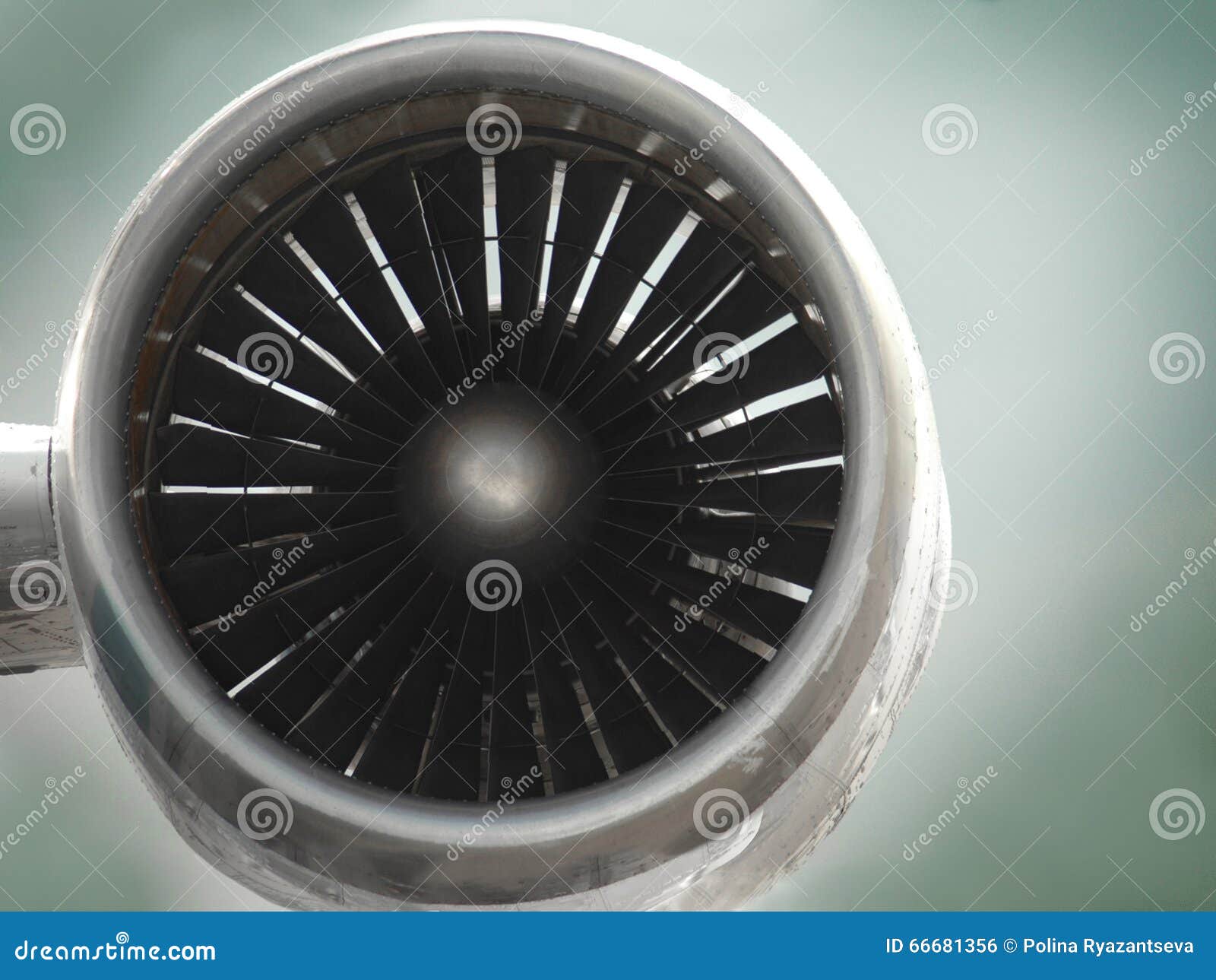 Airplane turbine stock photo. Image of maintenance, airplane - 66681356
