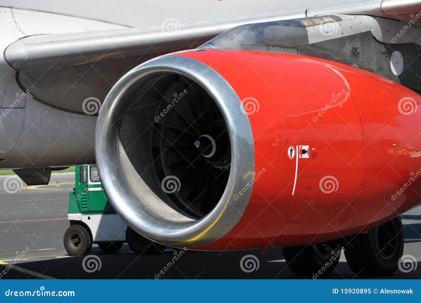 Airplane turbine engine stock image. Image of airport - 15920895