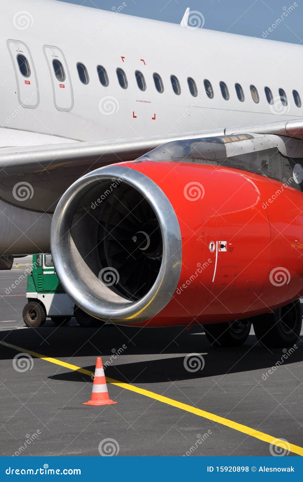 Airplane turbine engine stock photo. Image of airport - 15920898