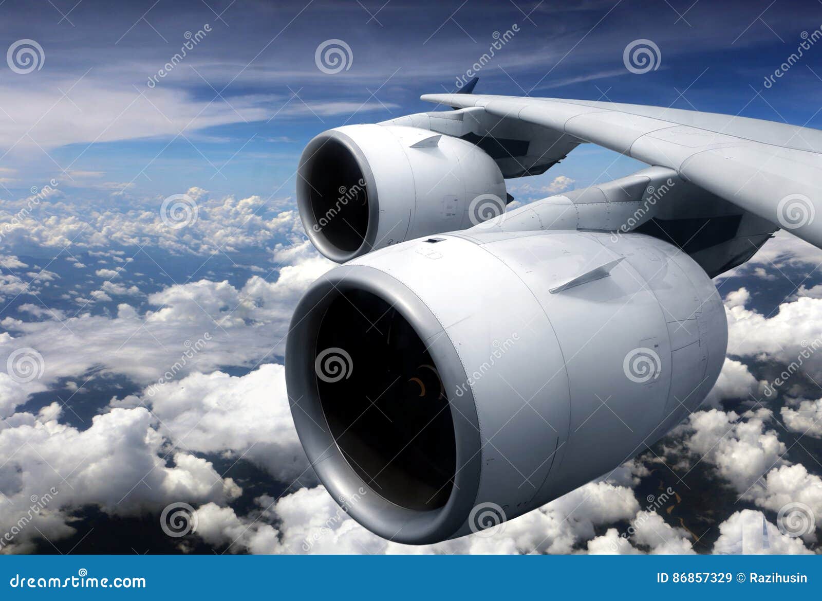 Airplane Turbine Engine from Window View Stock Image - Image of engine ...