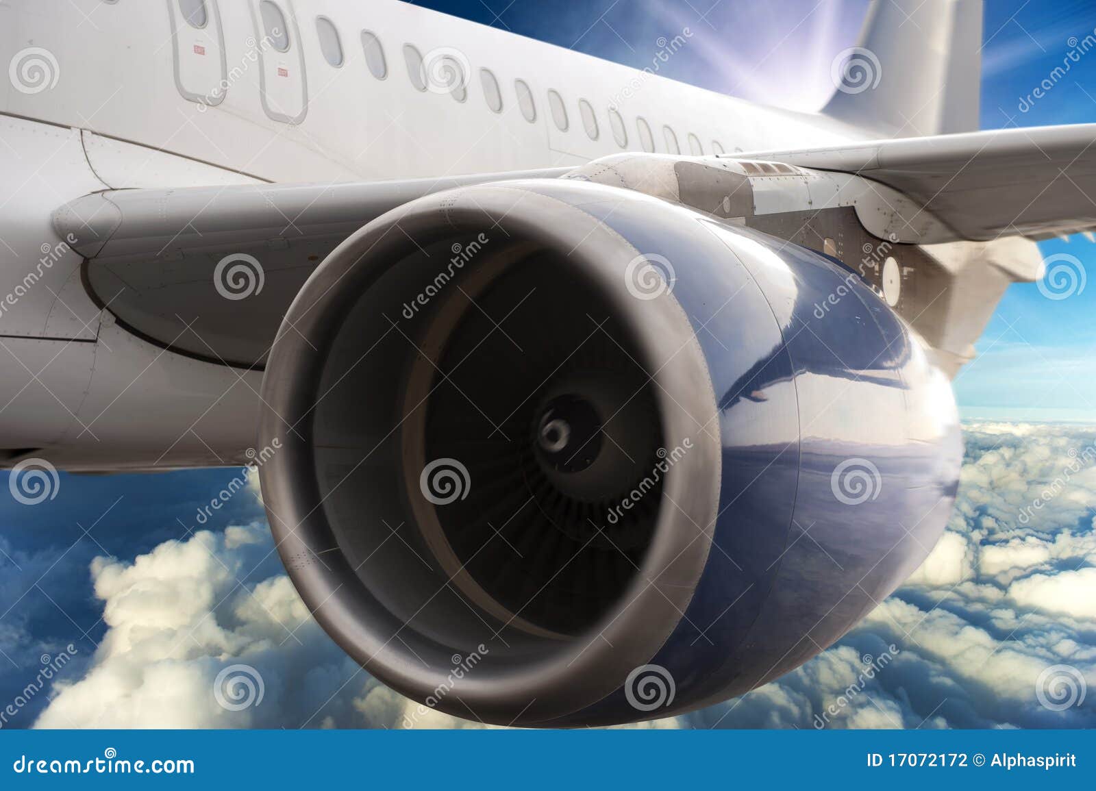 Airplane turbine motor stock photo. Image of engineering - 17072172