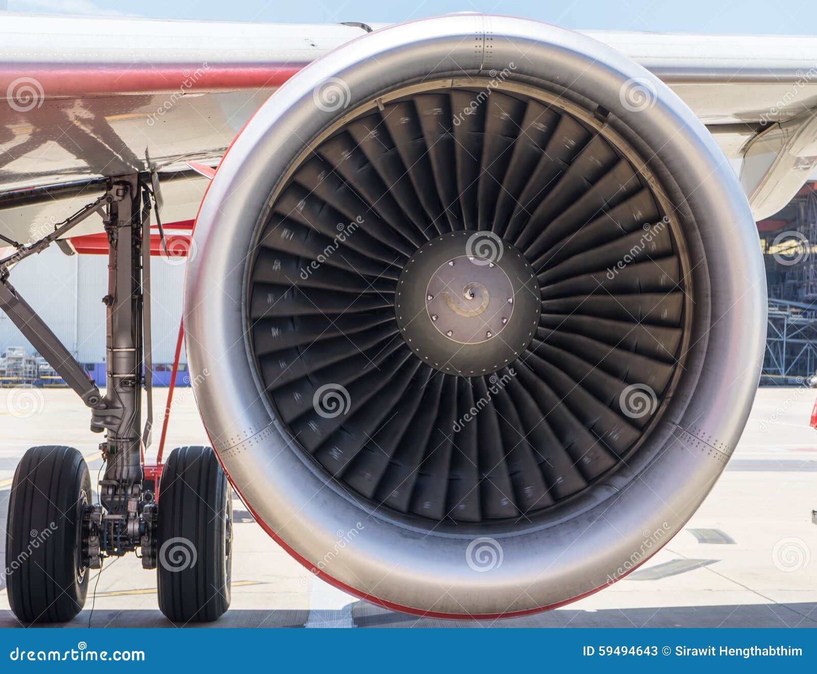 Airplane Turbine Running Danger1 Stock Image - Image of airport, engine ...