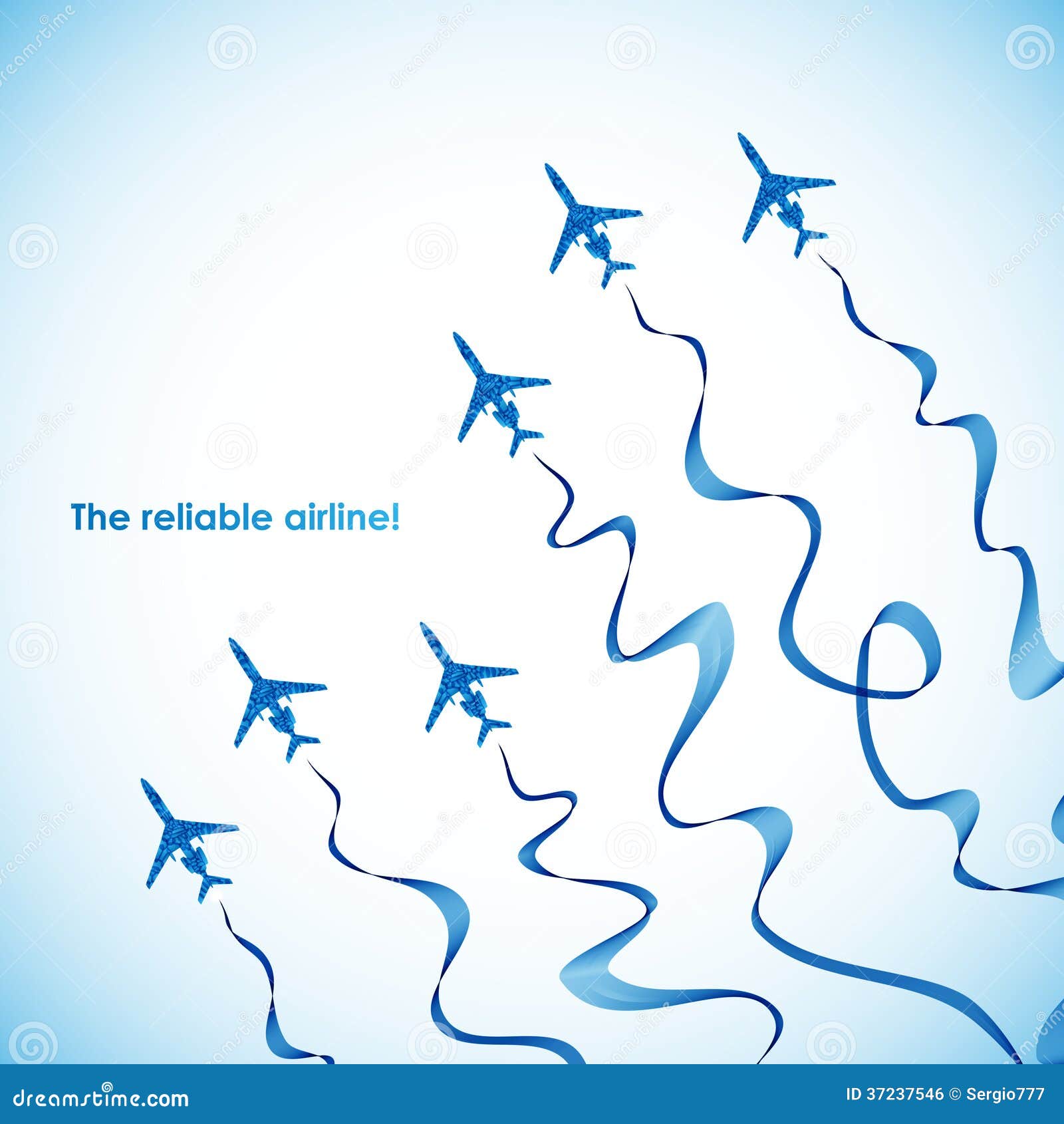 Airplane, Vector Abstract Background Stock Vector - Illustration of ...