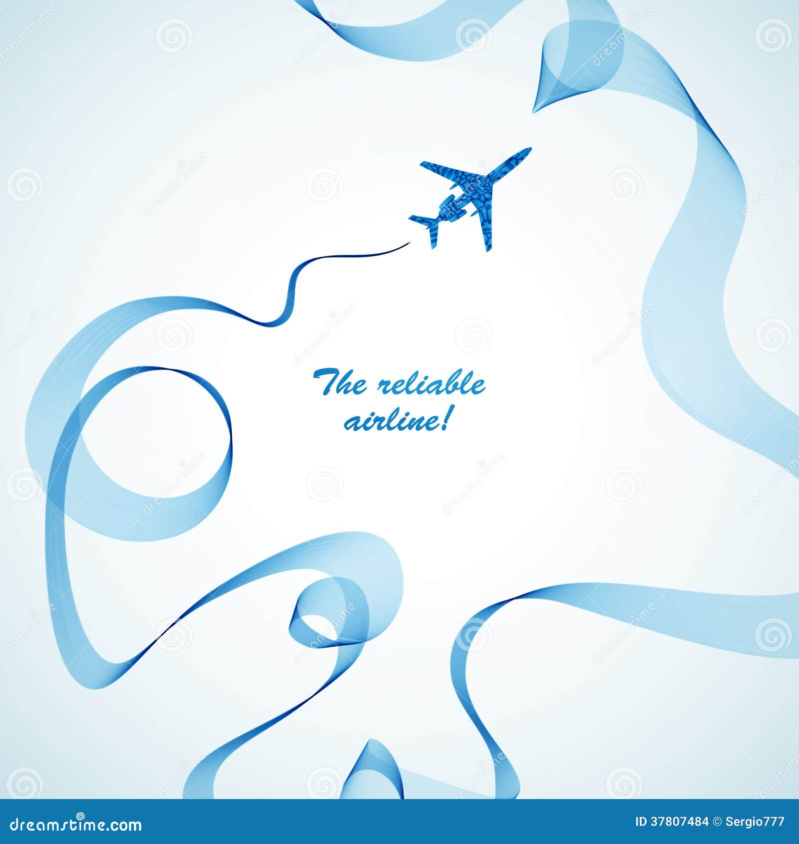 Airplane, Vector Abstract Background Stock Vector - Illustration of ...