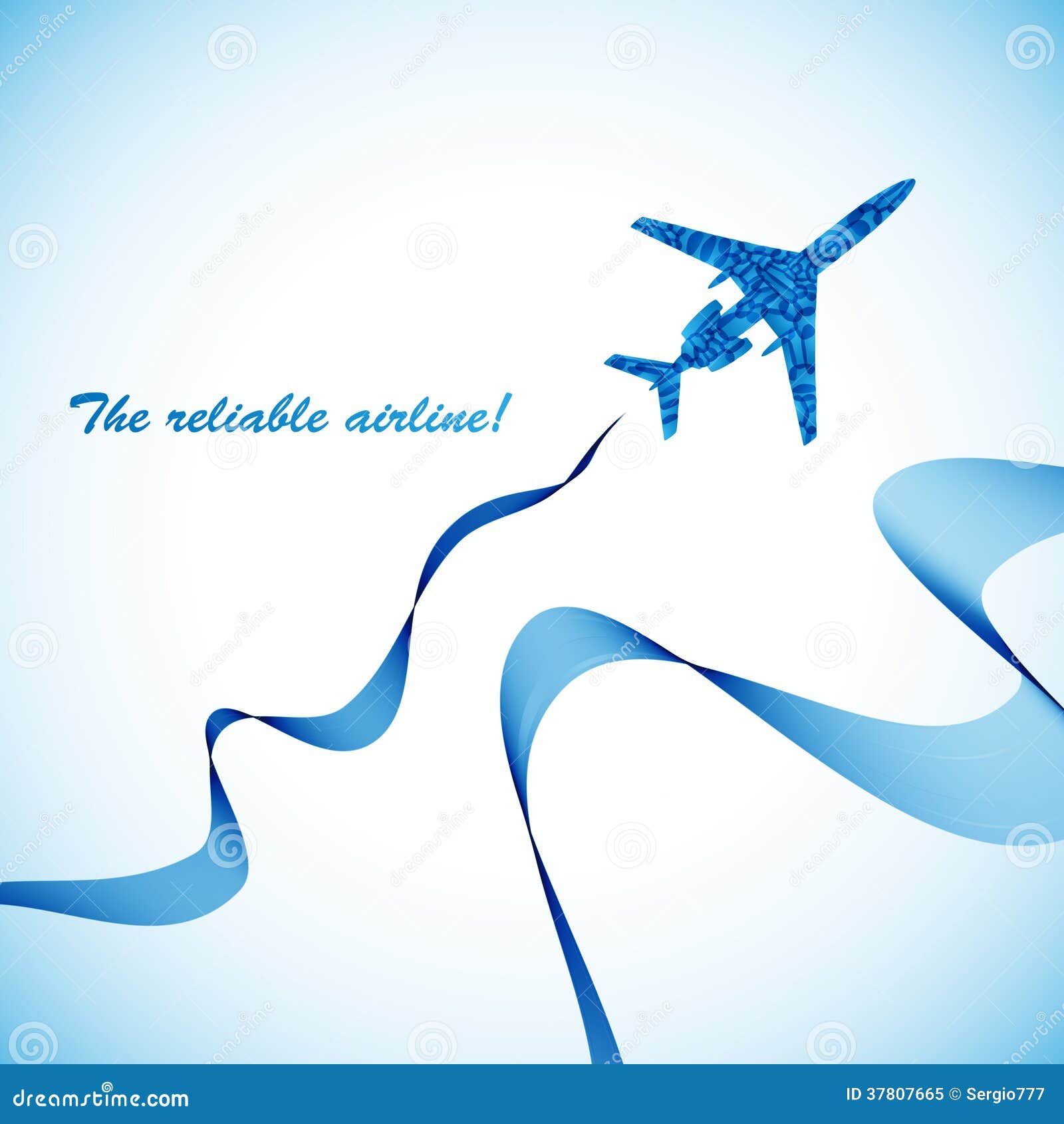 Airplane, Vector Abstract Background Stock Vector - Illustration of ...