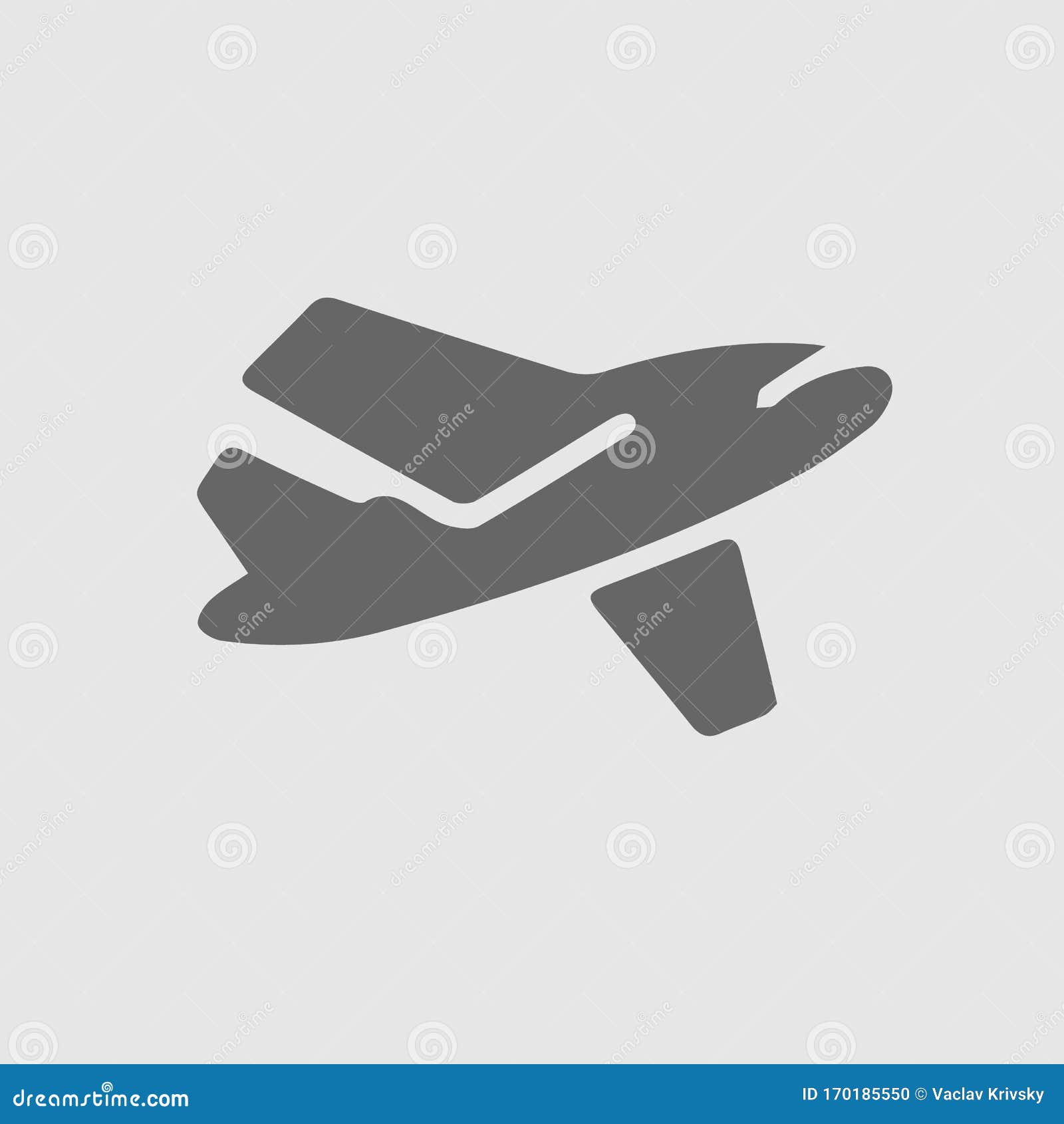 Airplane Vector Icon Eps 10. Stock Vector - Illustration of wing ...