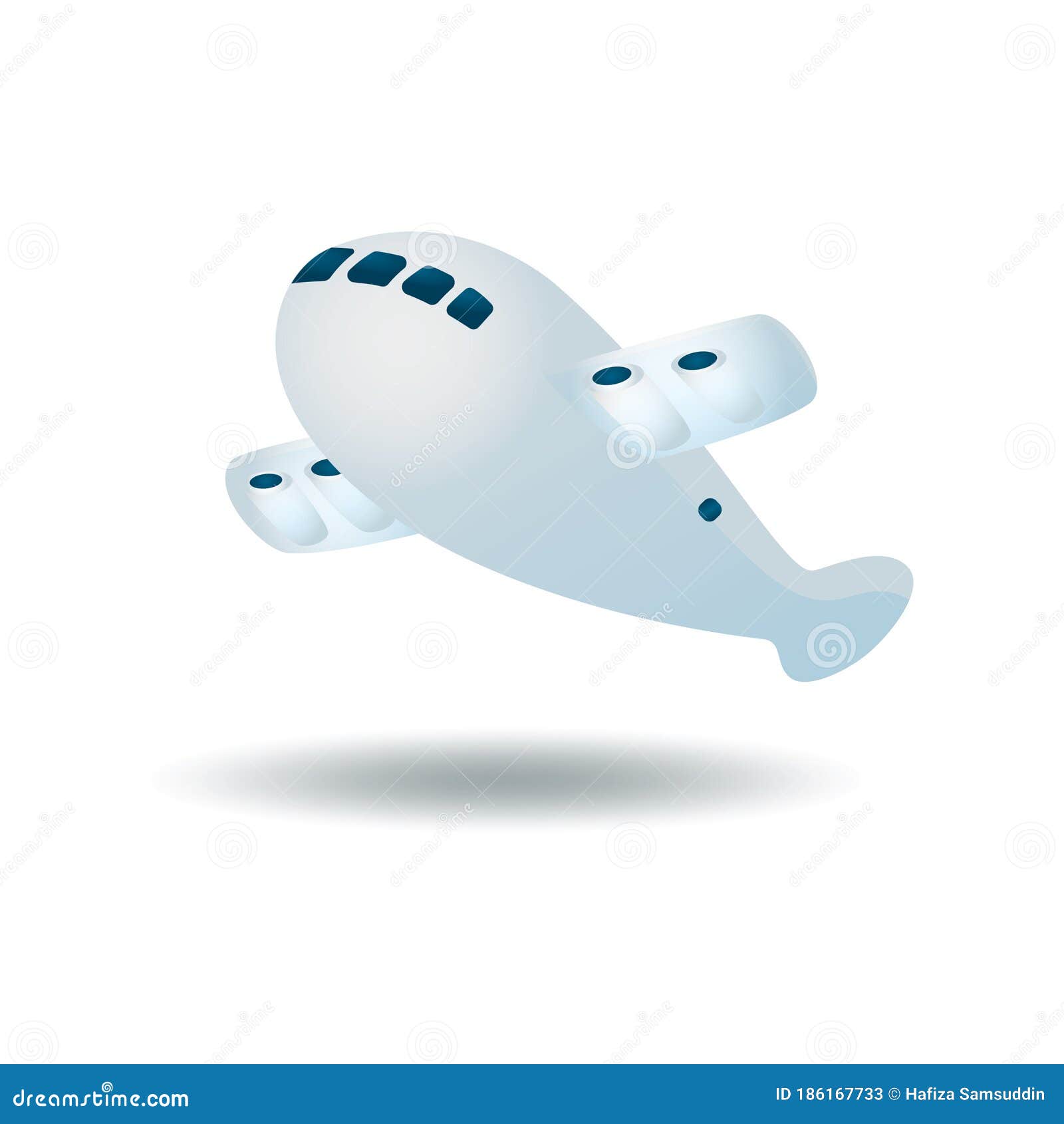 Airplane. Vector Illustration Decorative Design Stock Vector ...