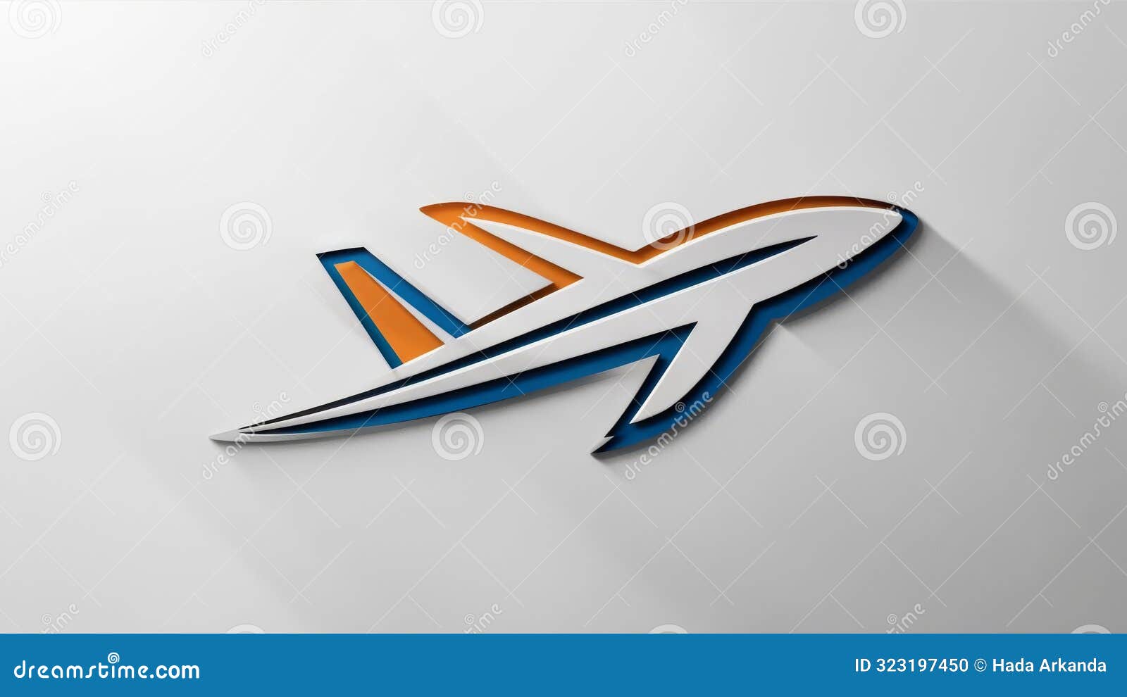 Airplane Vector Illustration Simple Logo on Background Stock ...