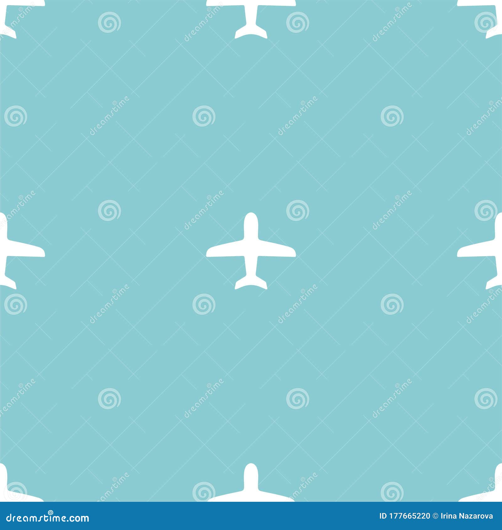 Airplane. Vector Patterns in Flat Style Stock Vector - Illustration of ...