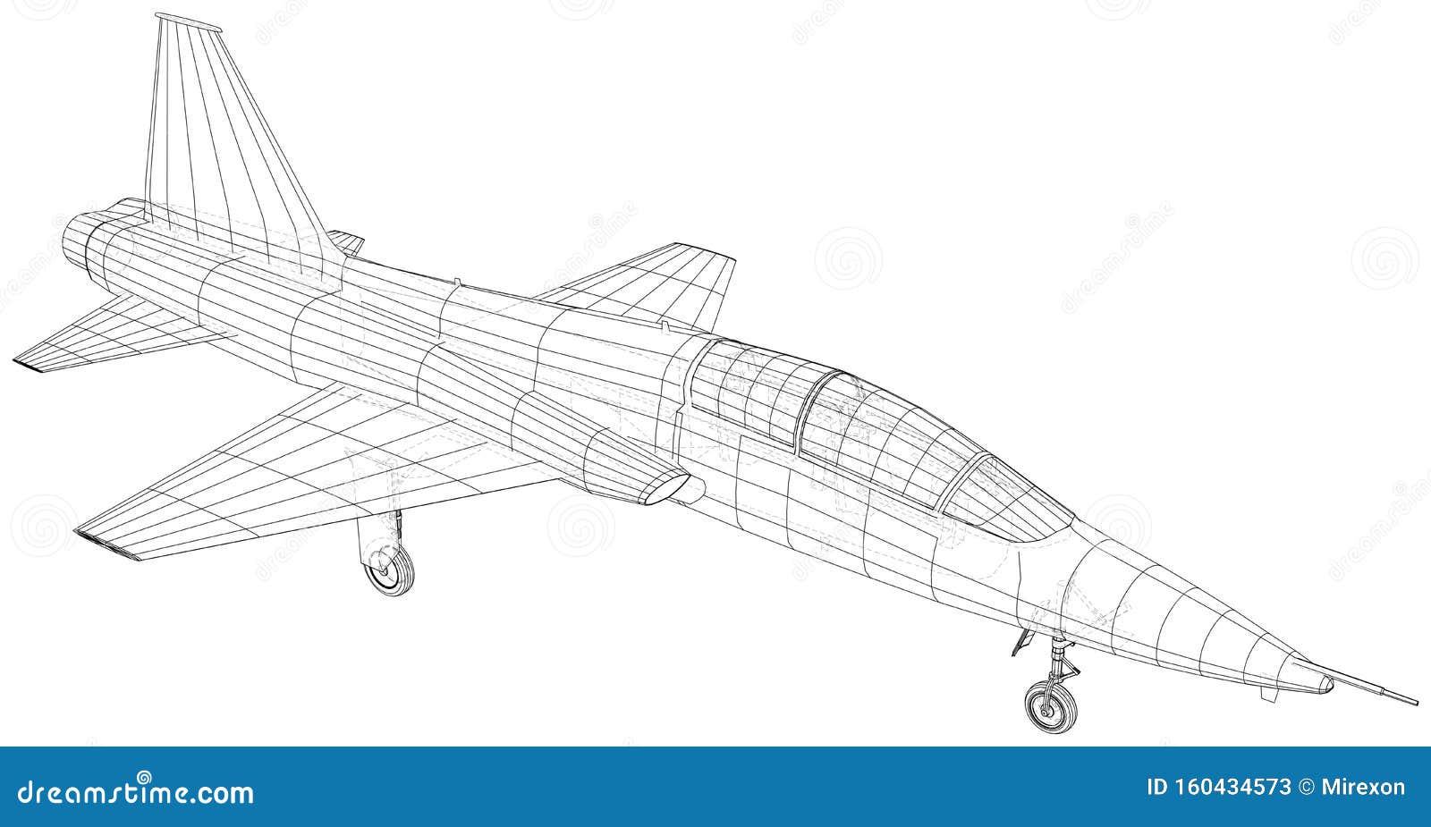 Airplane. Vector Wireframe Concept Stock Vector - Illustration of ...