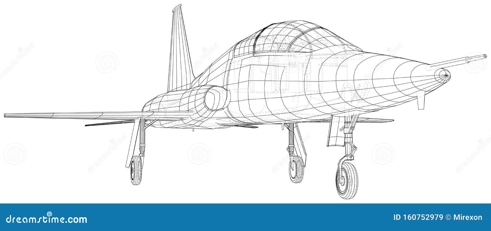 Airplane. Vector Wireframe Concept Stock Vector - Illustration of ...