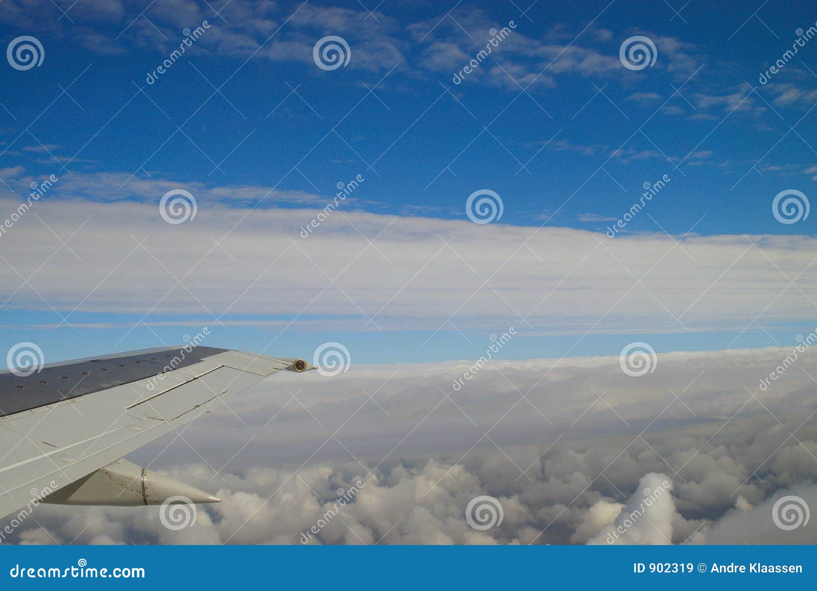 Airplane View on Cloud Layers. Stock Image - Image of cloudscape ...