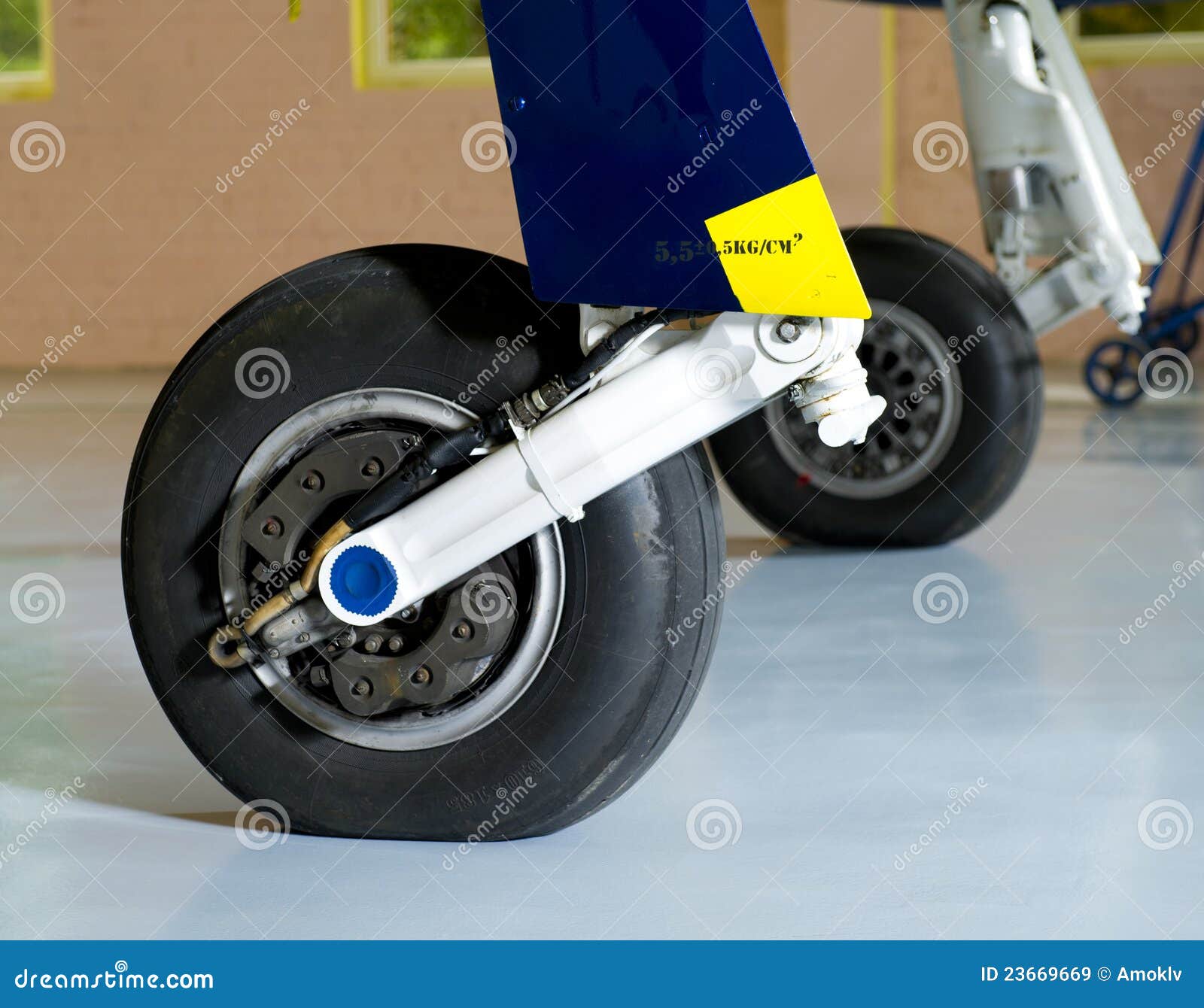 Airplane Wheel stock image. Image of aviation, indoors - 23669669