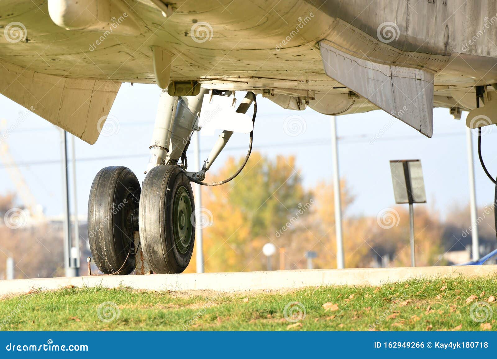 Airplane Wheels Close Up. Airplane Wheels Stock Photo - Image of ...