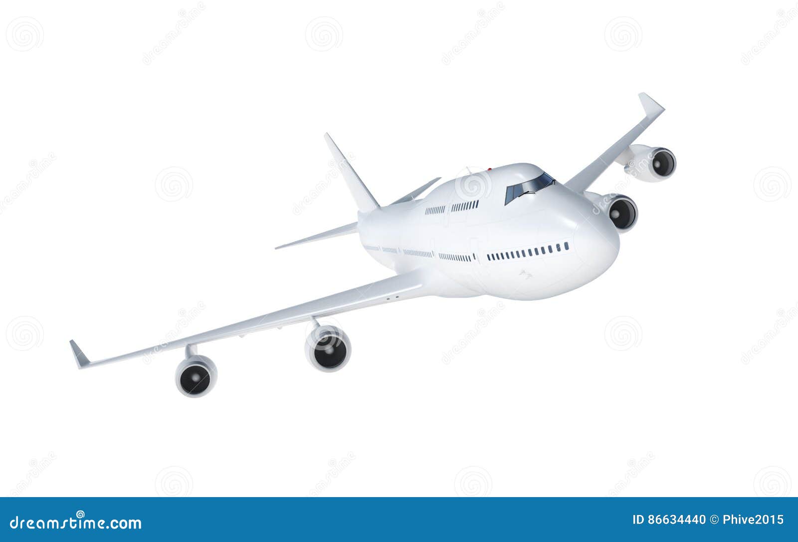 Airplane on White Background Stock Illustration - Illustration of ...