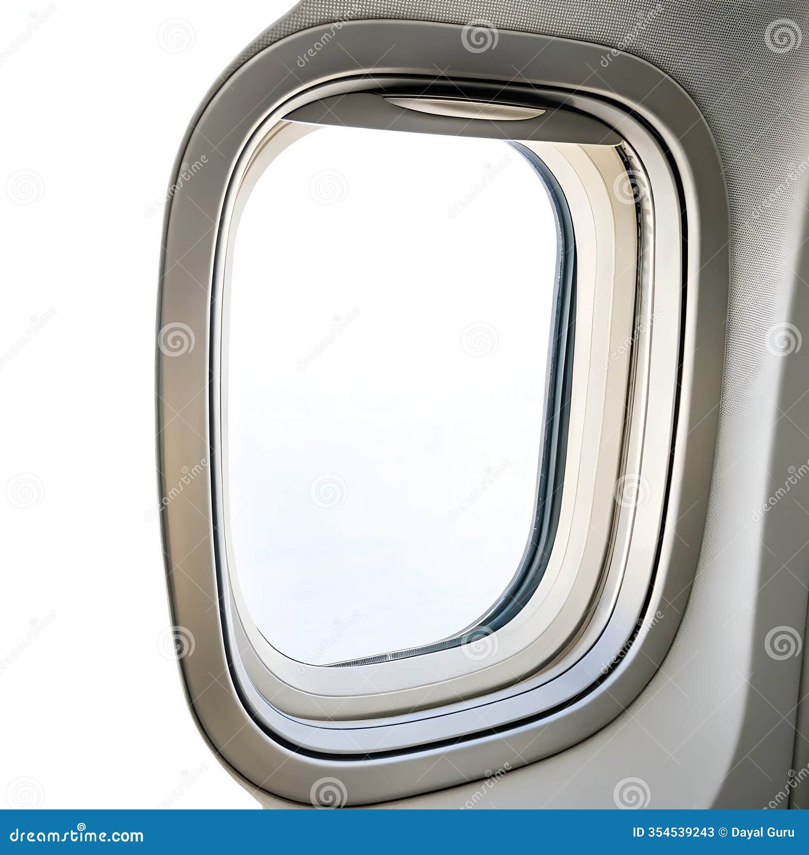 Airplane Window Frame Isolated on White Background Stock Illustration ...