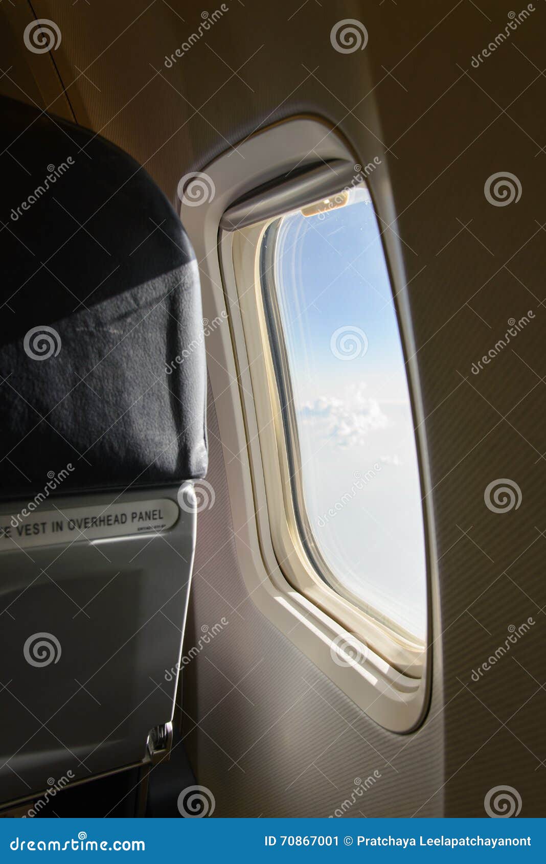 Airplane Window Inside Airplane Royalty-Free Stock Photography ...