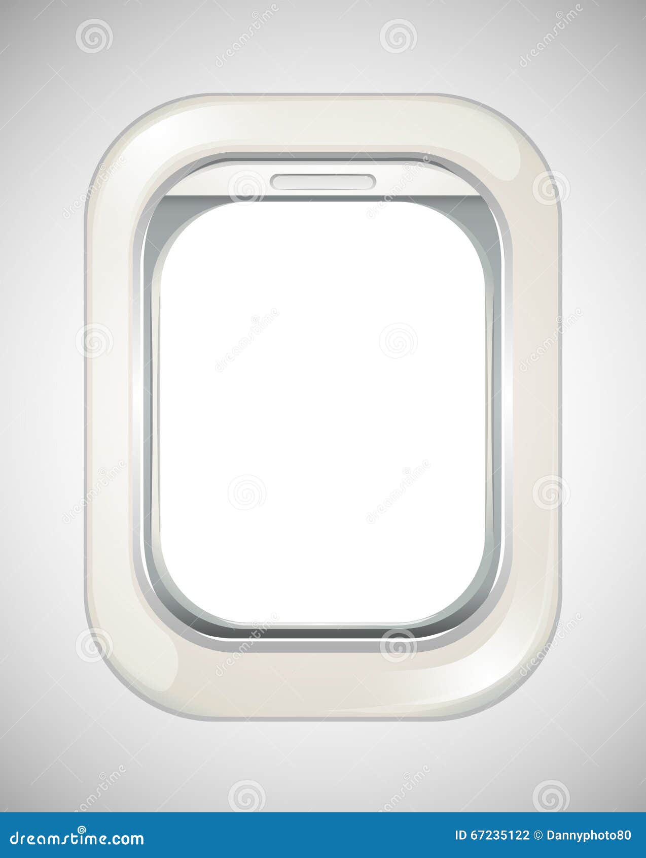 Airplane Window, Aircraft Window With Wing Vector Illustration ...