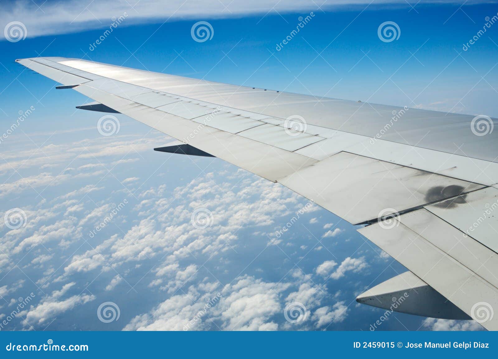 Airplane wing stock image. Image of power, aviation, flying - 2459015