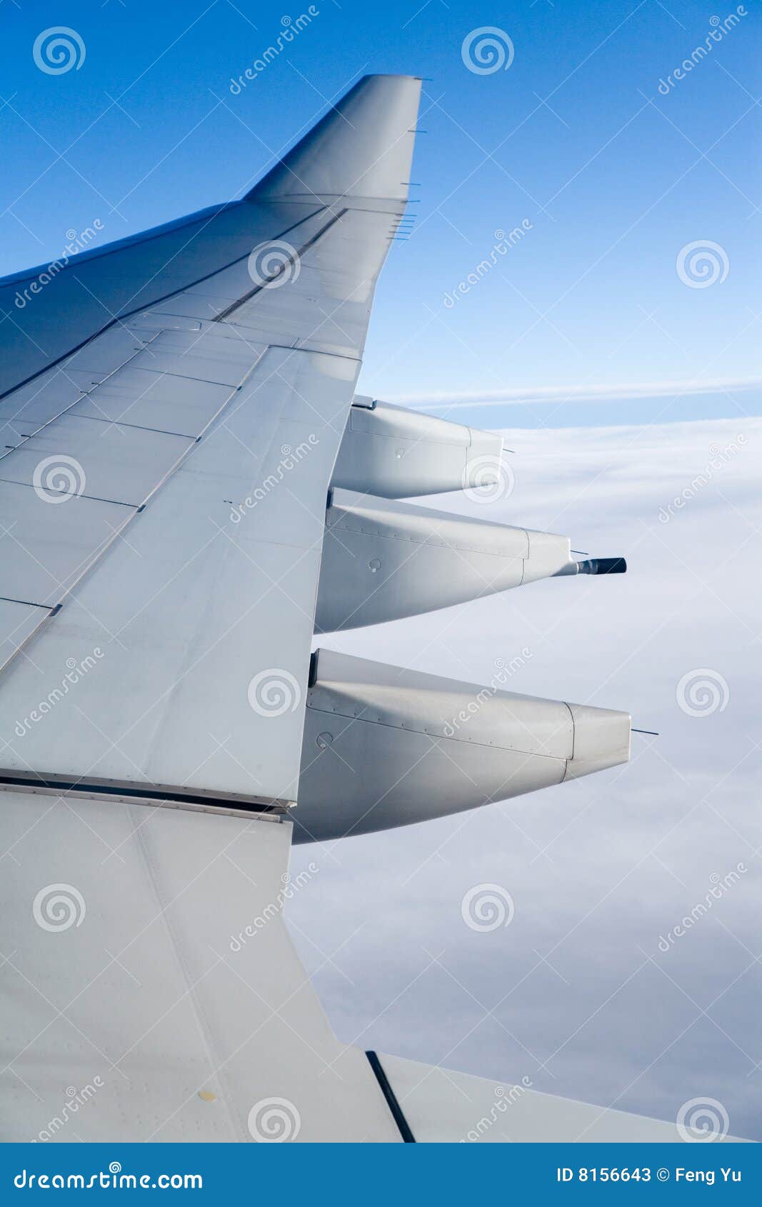Airplane Wing With Everest Landscape Viewed Royalty-Free Stock ...