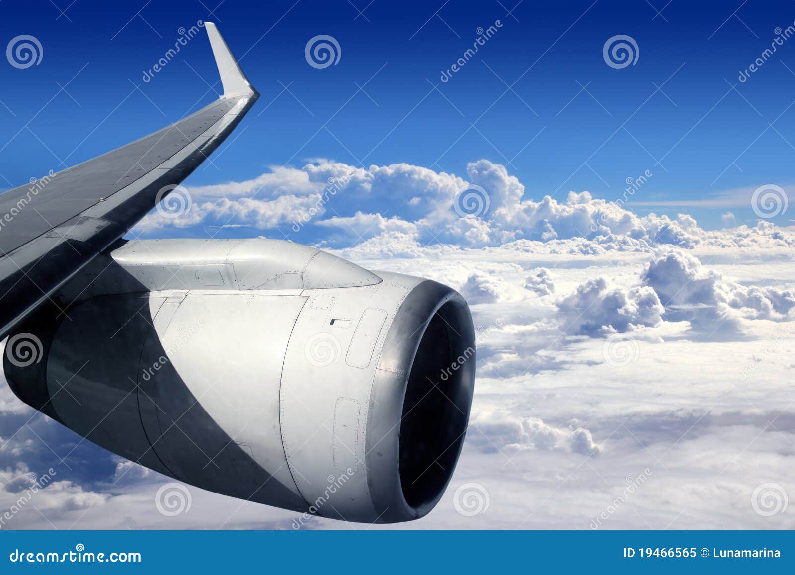 Wing Of A Aircraft With Jet Engine Royalty-Free Stock Image ...