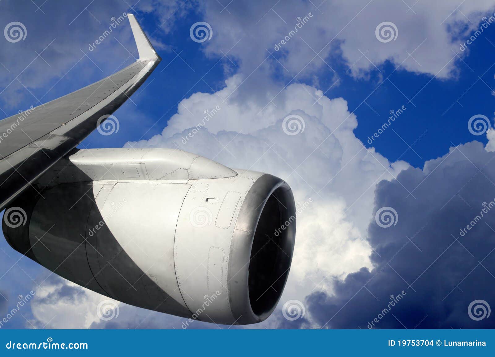 Wing Of A Aircraft With Jet Engine Royalty-Free Stock Image ...