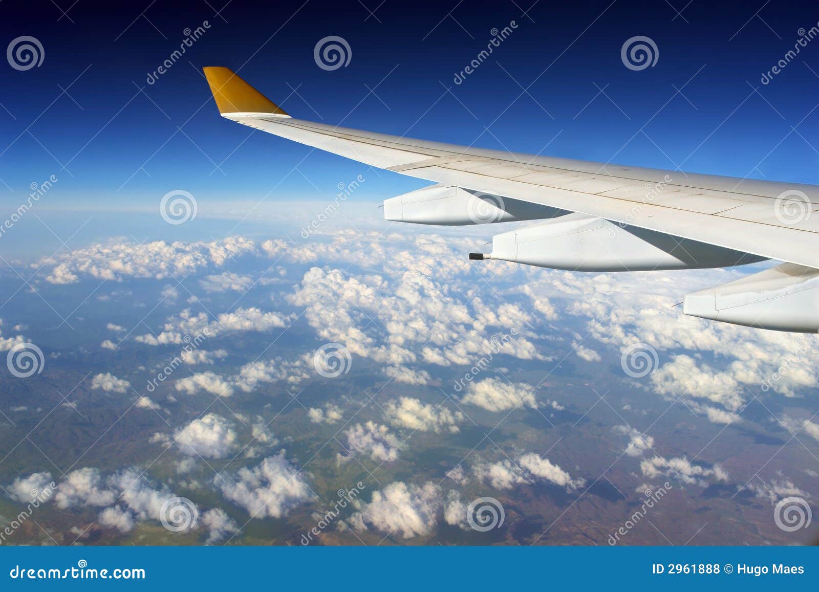 Airplane wing over globe stock photo. Image of leaving - 2961888