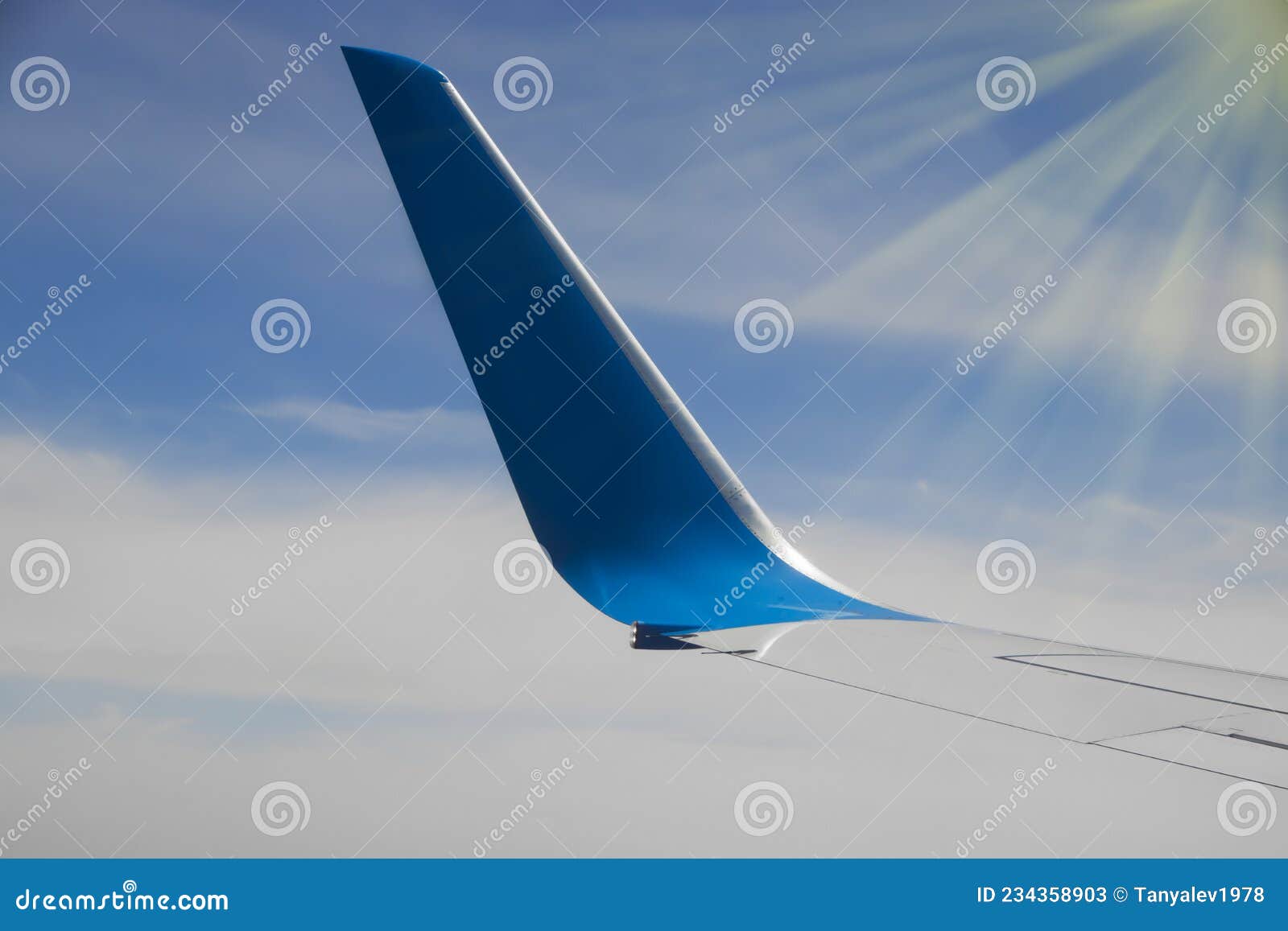Airplane Wing in the Sky Clouds Stock Image - Image of aerial, scenic ...