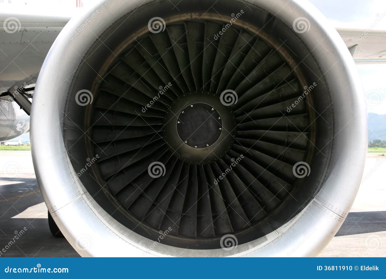 Airplane Turbo Fan Engine Stock Image | CartoonDealer.com #37790401