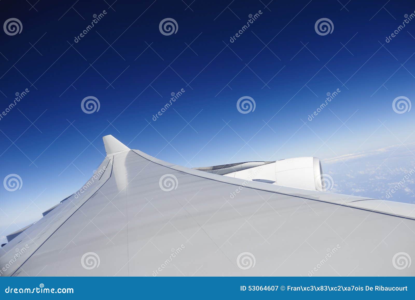 Airplane wing stock image. Image of distance, white, trajectory - 53064607