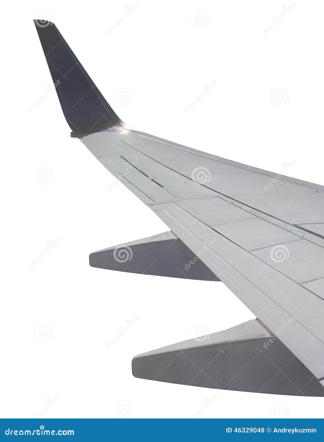 Wing Tip View Flying General Aviation Aircraft Stock Photography ...