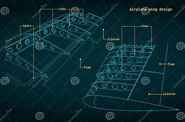 Airplane wings drawings stock vector. Illustration of plane - 316678561