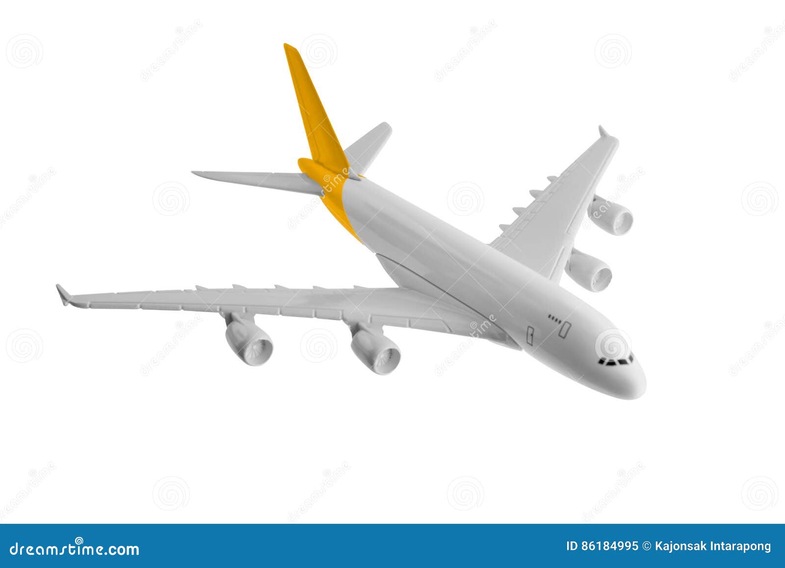 Airplane with Yellow Color. Stock Image - Image of shot, model: 86184995