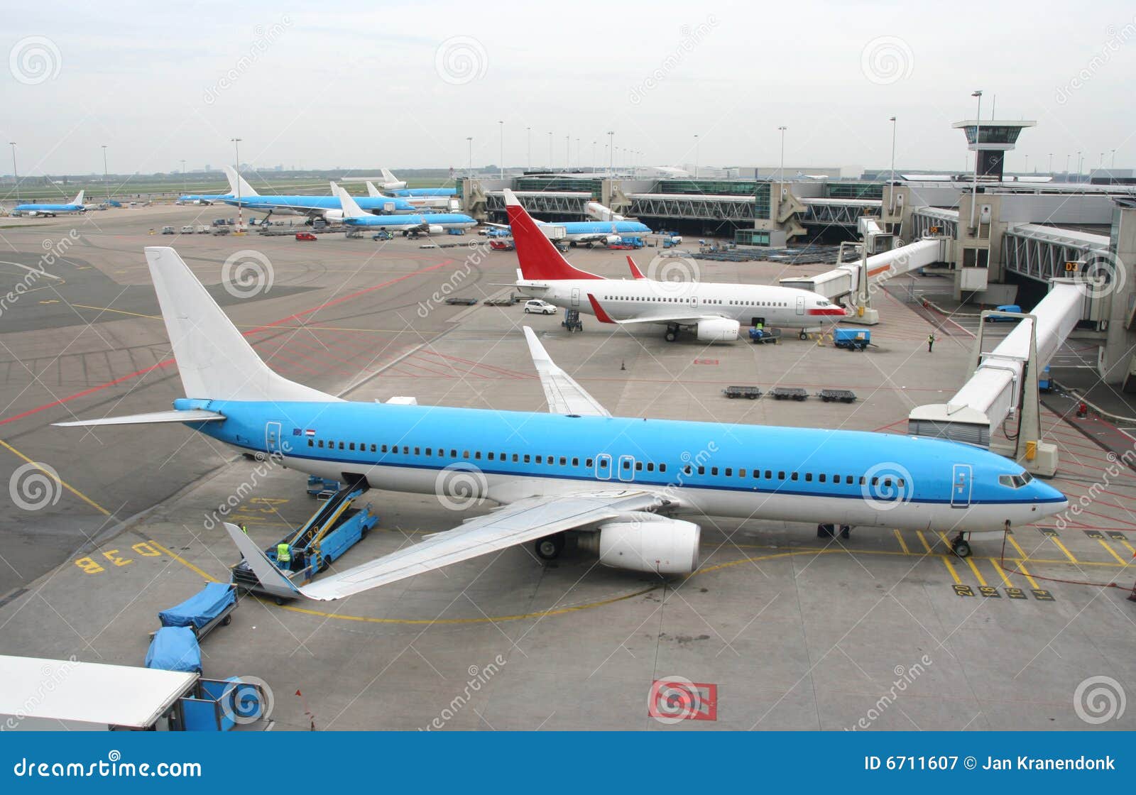 Airplanes at the Airport stock image. Image of airplane - 6711607