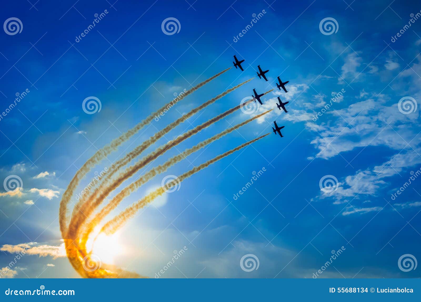 Airplanes on airshow stock photo. Image of power, pilot - 55688134