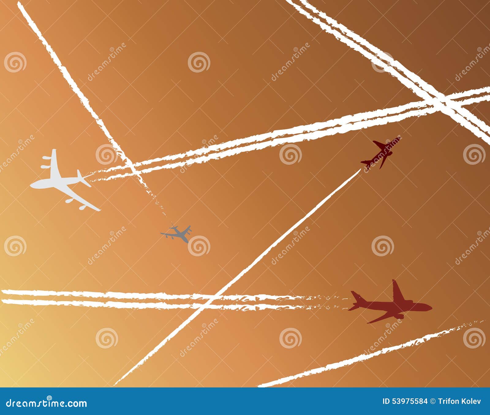 Airplanes stock vector. Illustration of custom, idea - 53975584