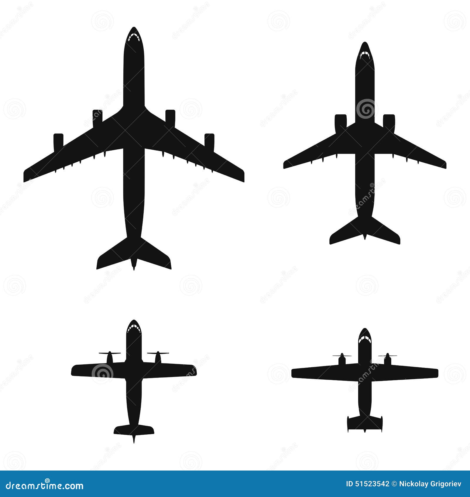Airplanes stock vector. Illustration of international - 51523542