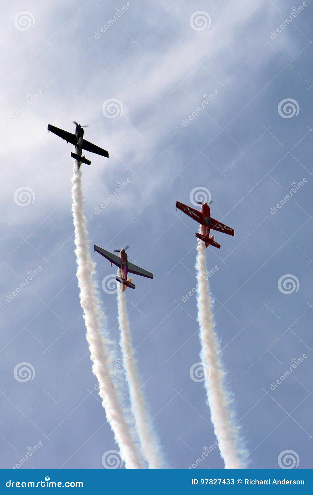 3 Airplanes in Formation editorial stock photo. Image of large - 97827433