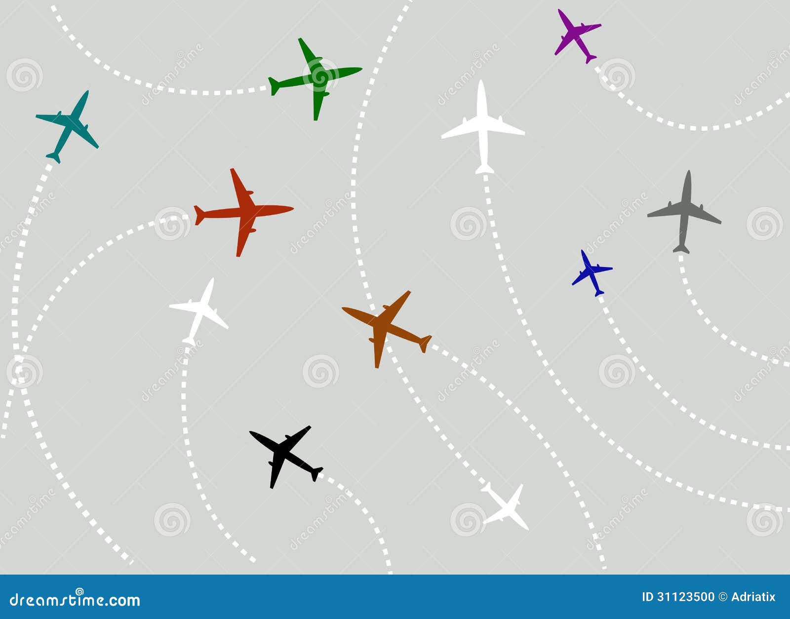 Airplanes stock vector. Illustration of flight, trip - 31123500