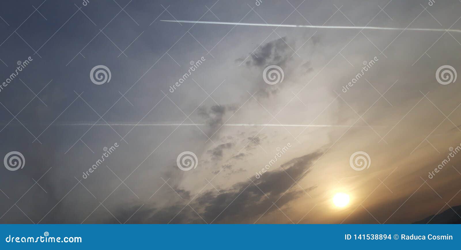 Airplanes passing the sky stock photo. Image of passing - 141538894