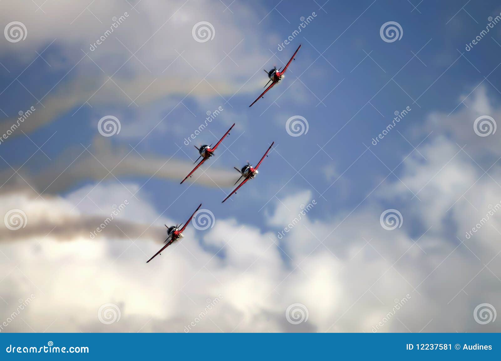 Airplanes team stock image. Image of colorful, airshow - 12237581