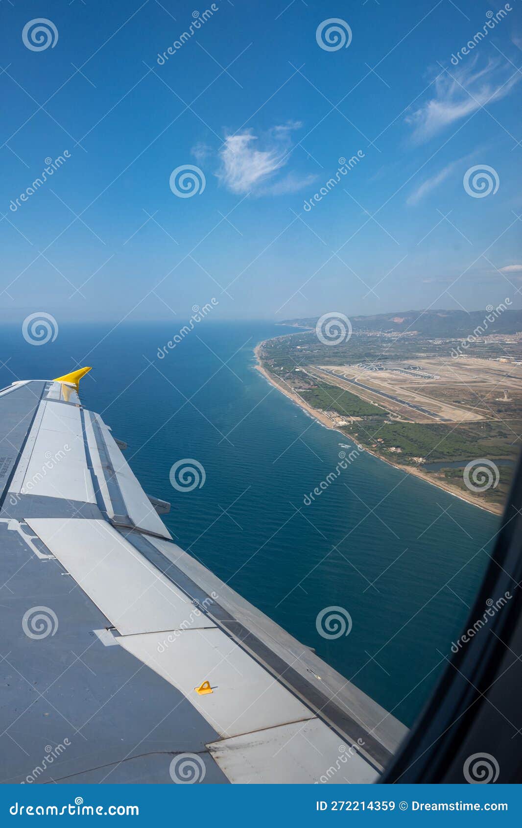 Airplans Take Off in Barcelona, Spain Stock Image - Image of plane ...