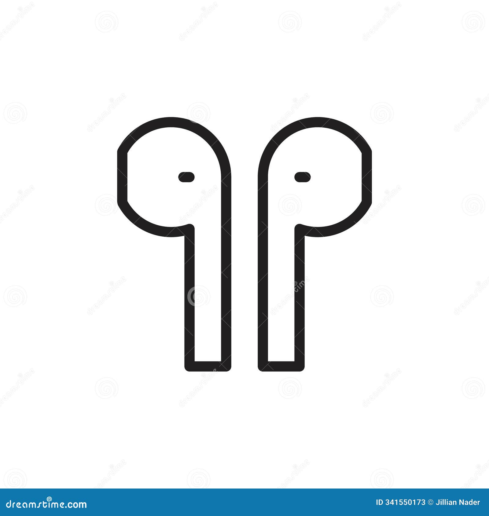 Airpods Linear Icon. Modern Outline Airpods Logo Concept On Whit Vector ...