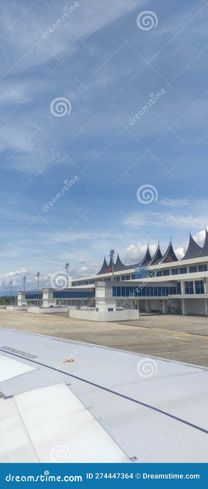 Airplane At The Terminal Gate In International Airport Royalty-Free ...