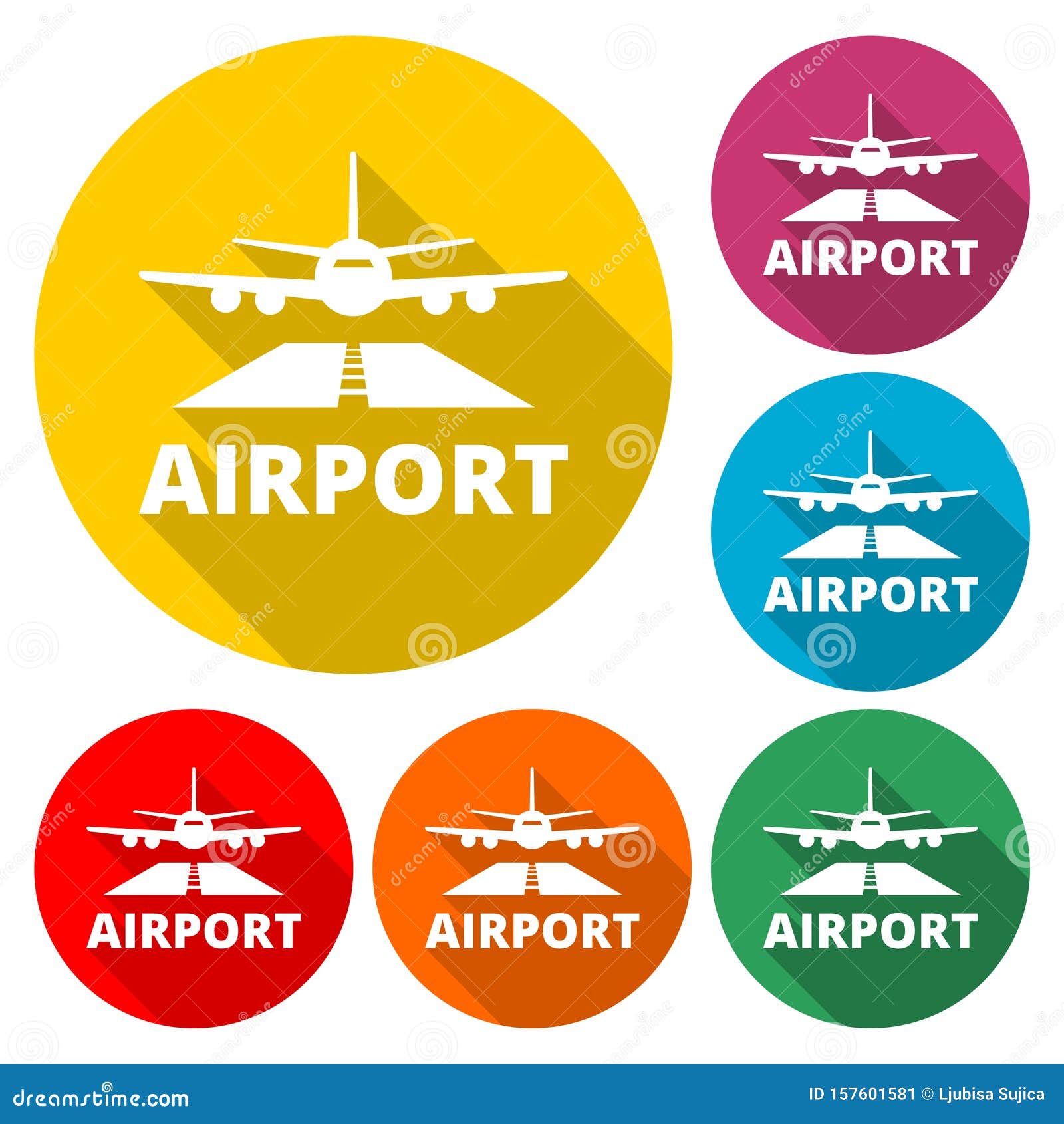 Airport Application Icon Vector - Illustration Stock Vector ...