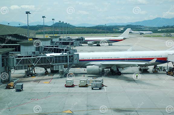 Airport - Apron stock photo. Image of boeing, luggage - 2744706