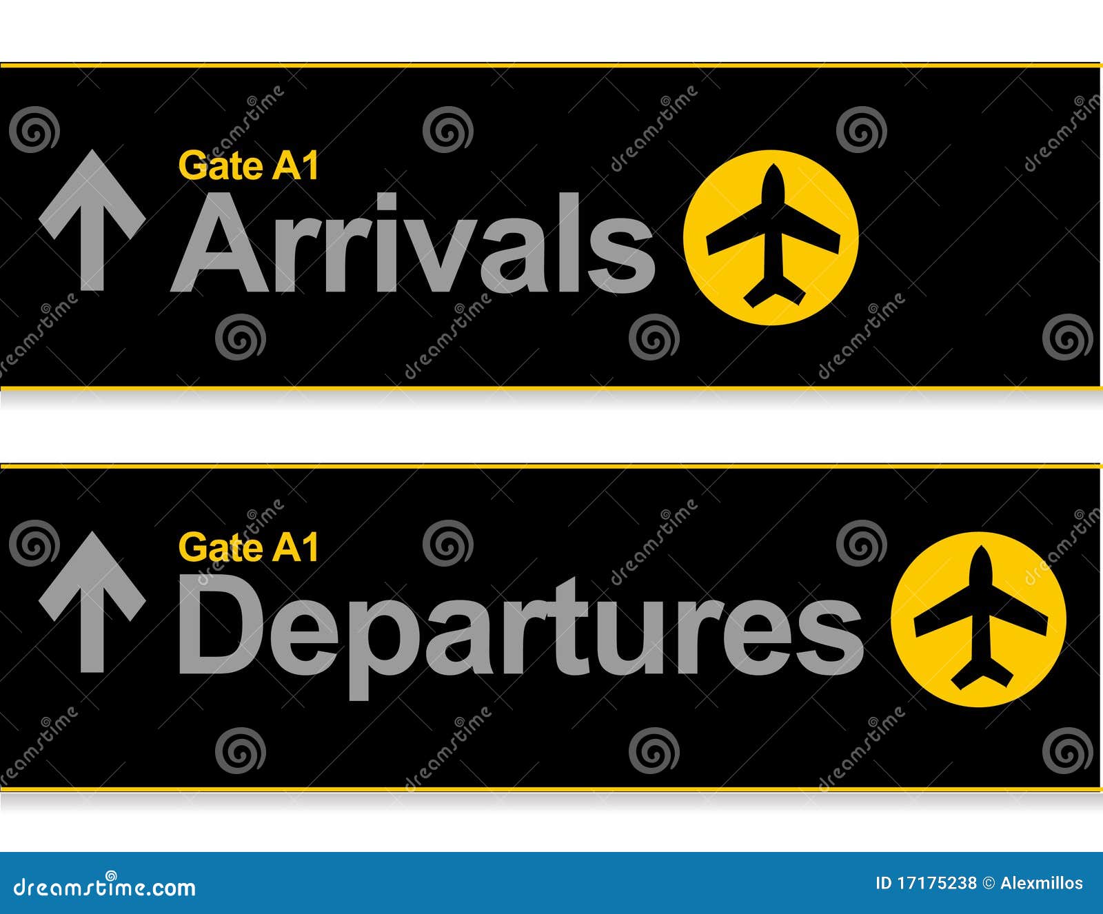 Airport Arrival and Departures Stock Vector - Illustration of flight ...