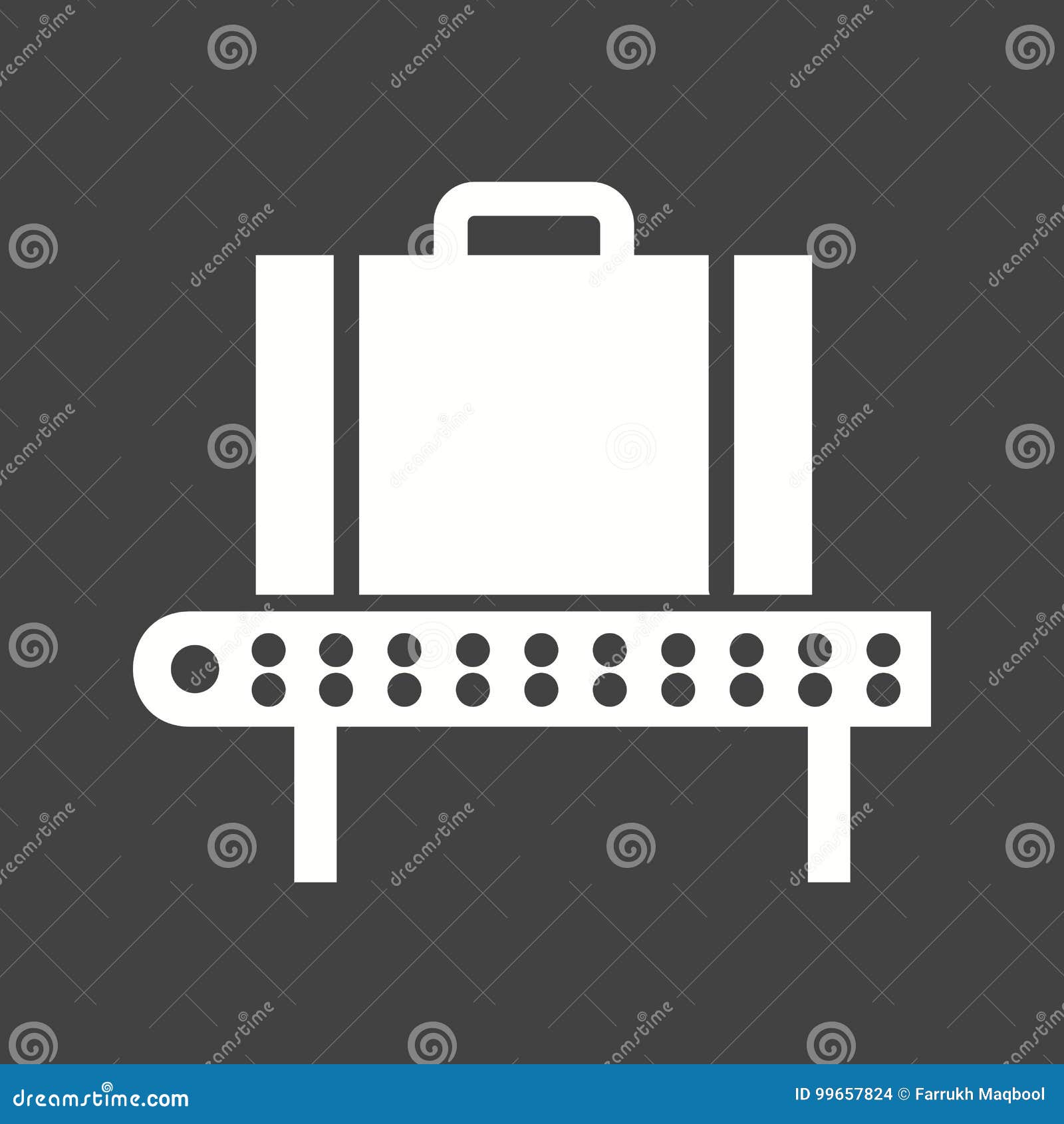 Checking Bag stock vector. Illustration of guard, security - 99657824