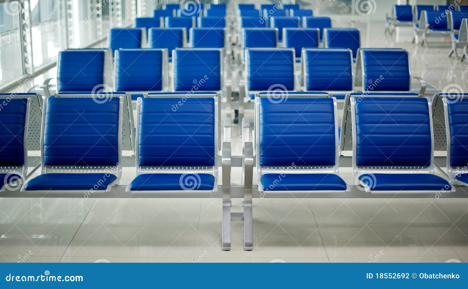 Airport bench stock photo. Image of waiting, benches - 18552692